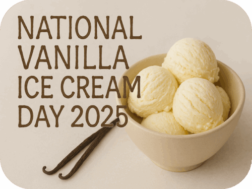 National Vanilla Ice Cream Day 2025 | Rob Knowlan
